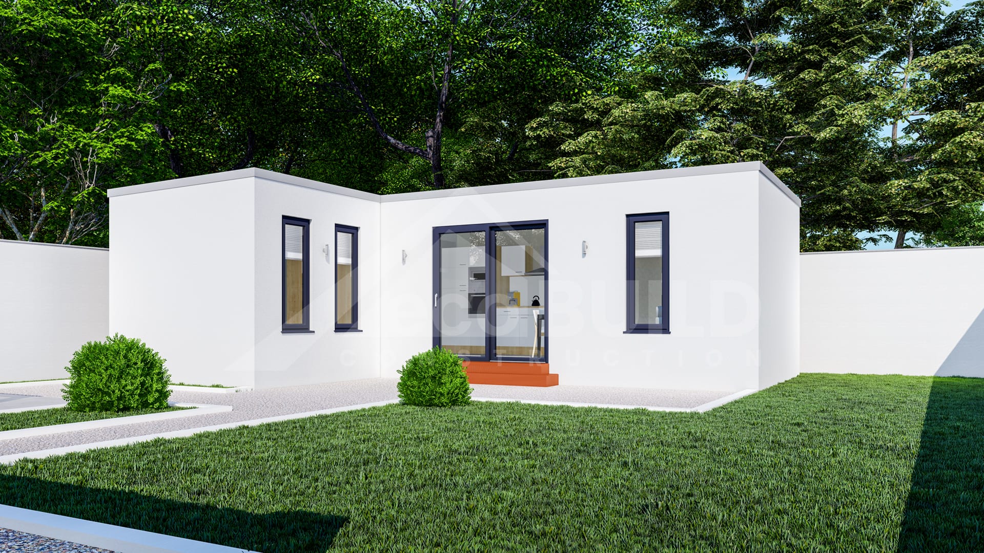 1 Bed E1 – L shape (9m+6m) x 3.4m | Garden Rooms in Aberdeen